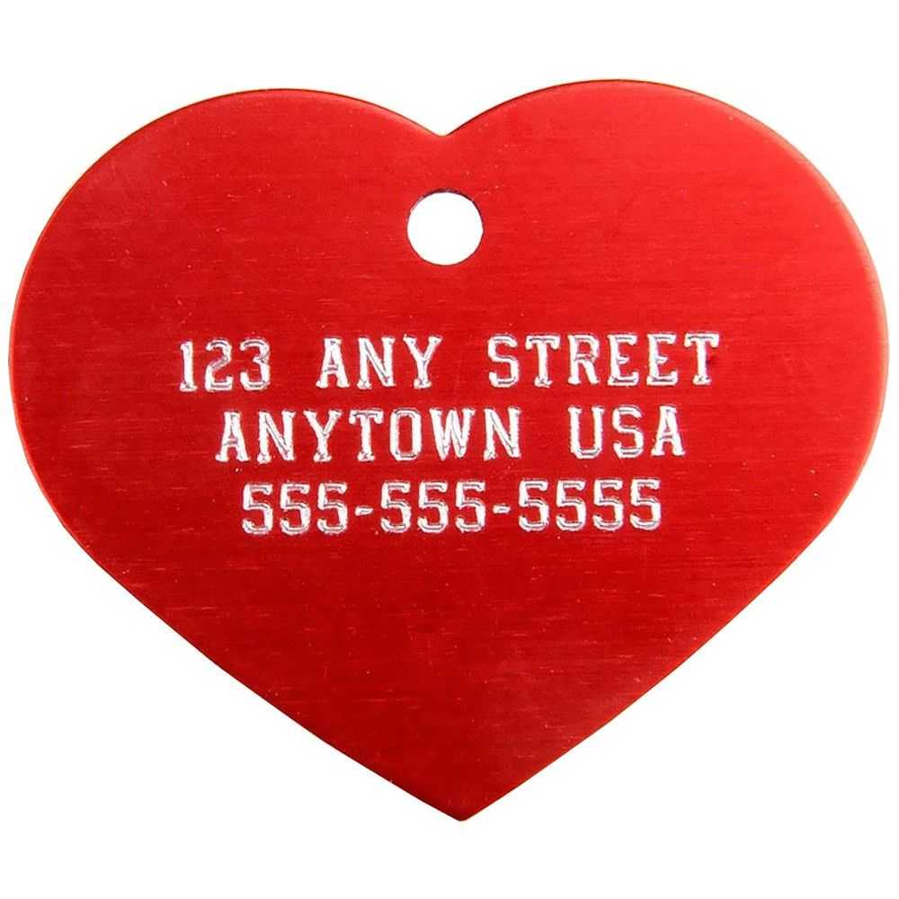 Small Heart Pet ID Tag | On Sale | EntirelyPets