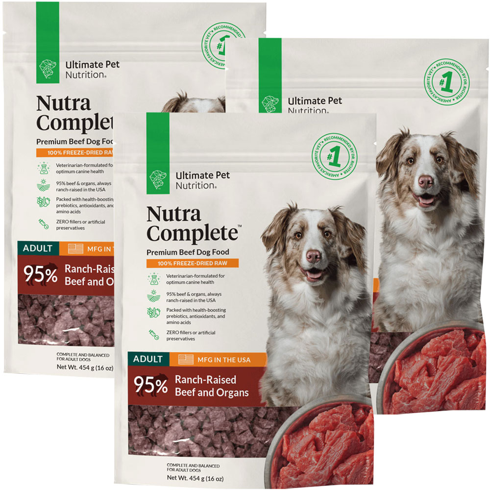 Ultimate Pet Nutrition Nutra Complete Beef Dog Food, 48-oz | On Sale ...
