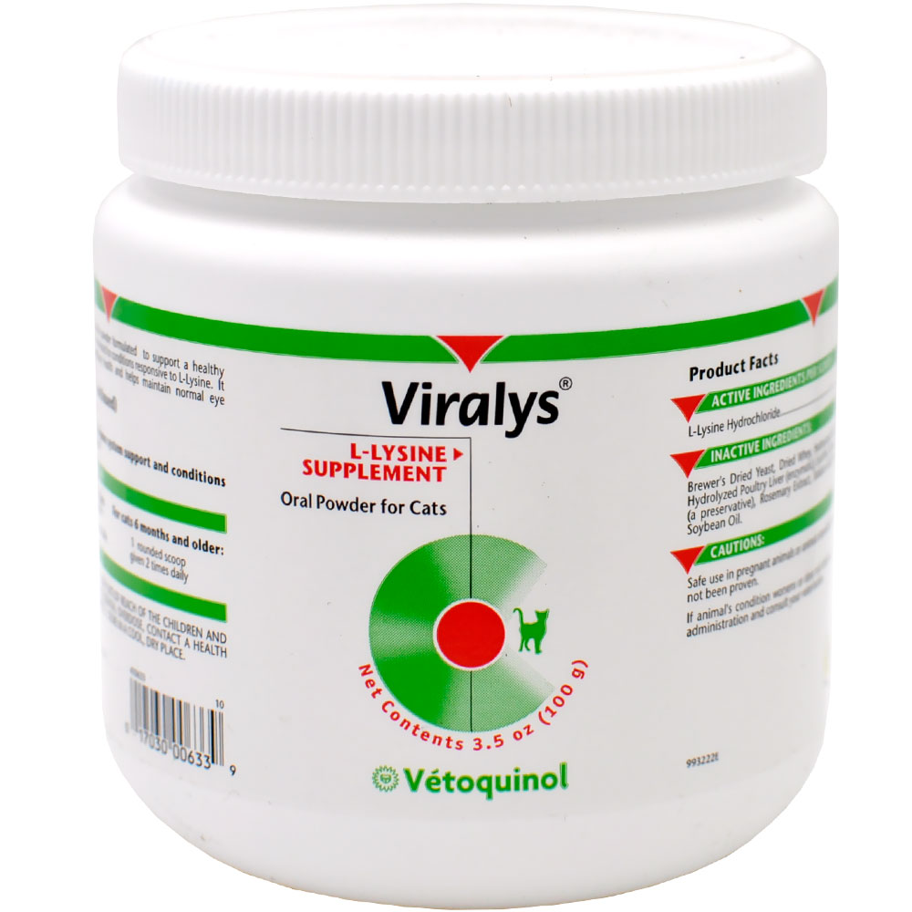 Buy Vetoquinol Viralys Powder for Cats L-Lysine (Available Now)