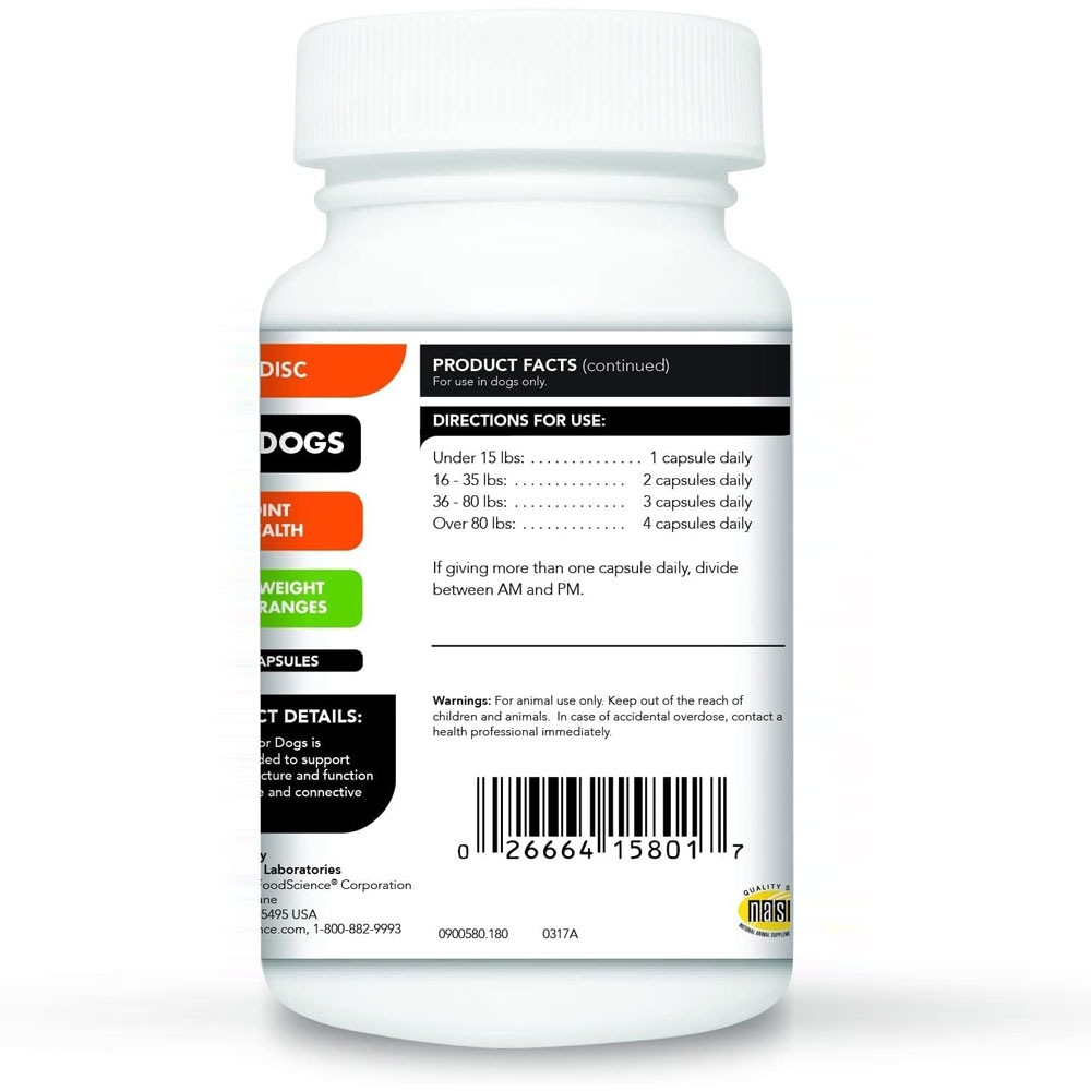 Vetri-Disc Back Support Formula (180 Caps) | On Sale | EntirelyPets