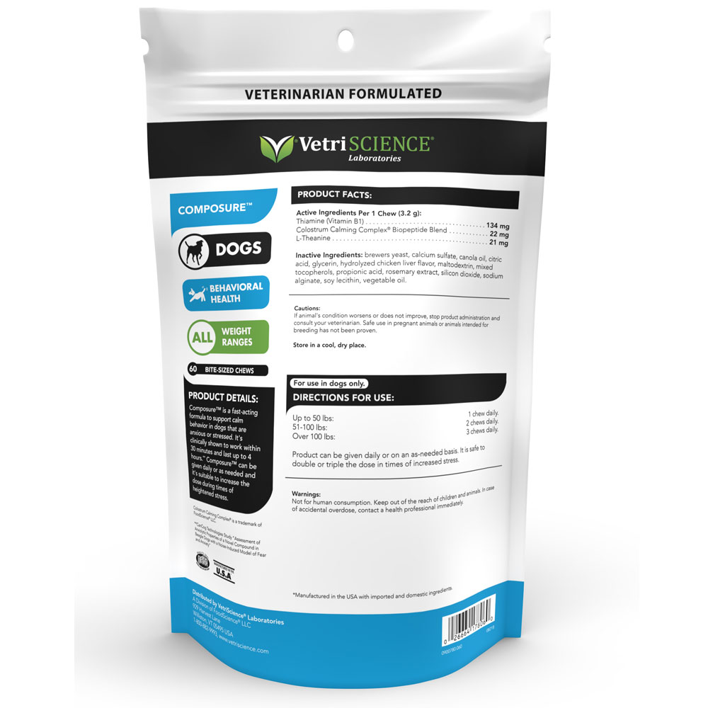 VetriScience Composure Bite-Sized Chews (60 Chews) | On Sale | EntirelyPets
