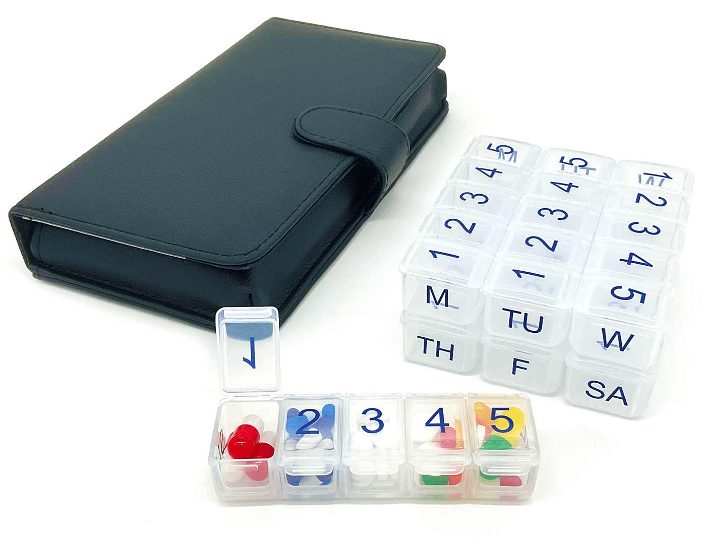5 Times a Day x 7 Day Small Pill Organizer