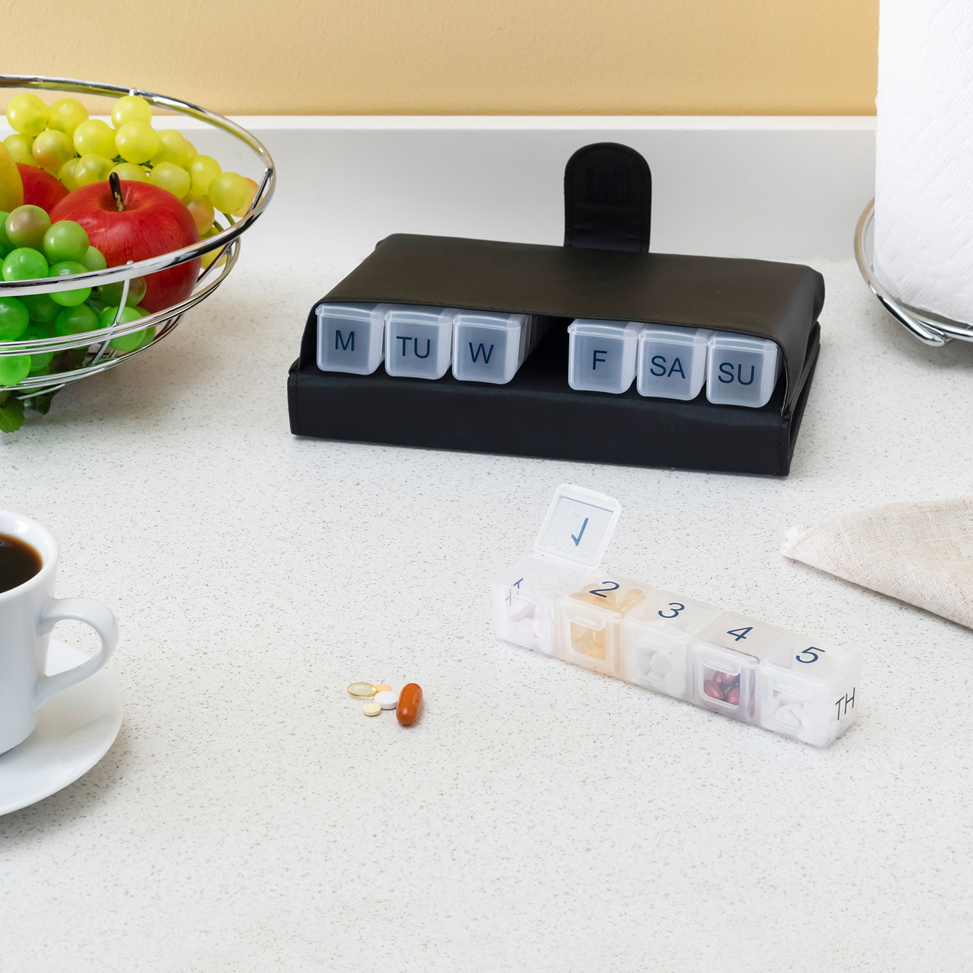 5 Times a Day x 7 Day Large Pill Organizer