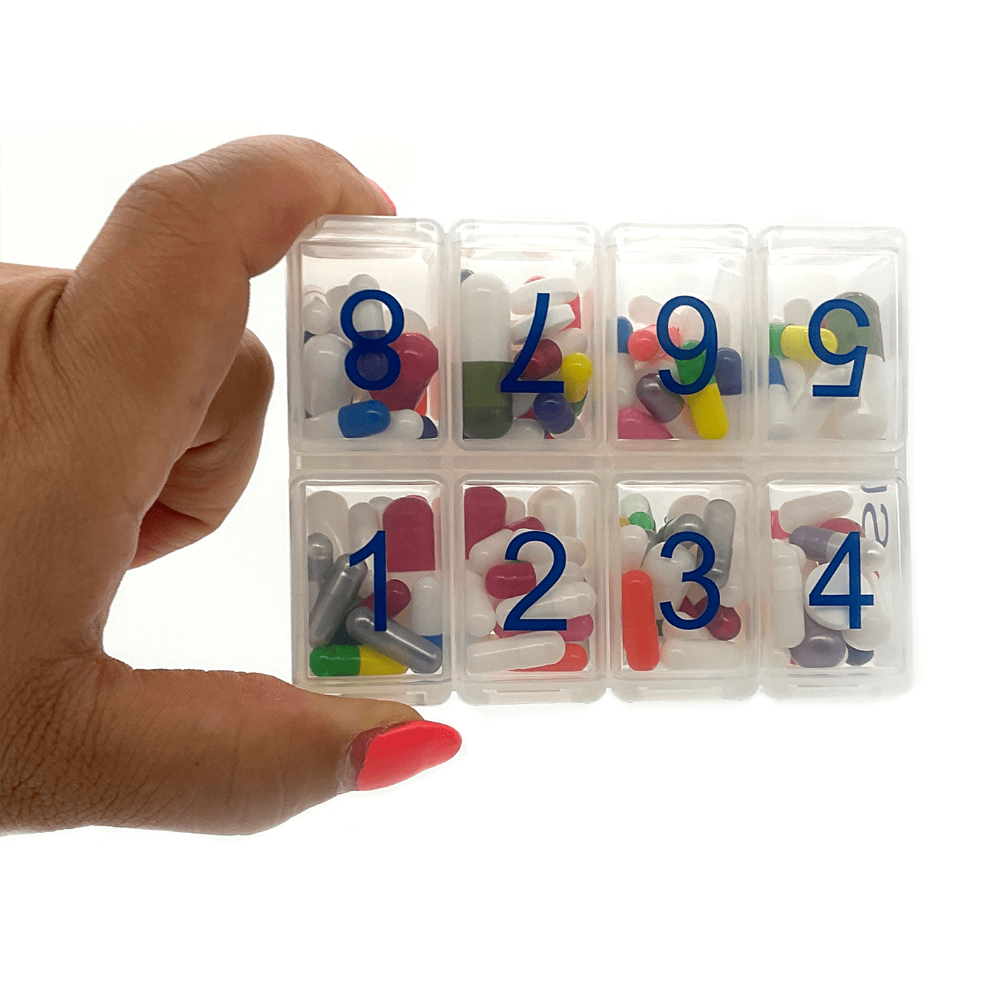 8 Times a Day x 7 Day Clear Pill Organizer
