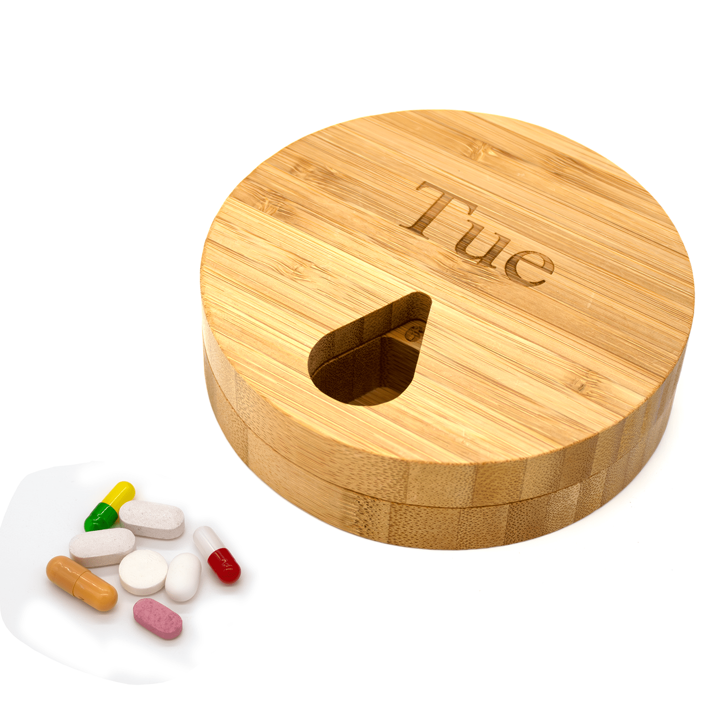Bamboo 7 Times a Day x 7 Day Weekly Pill Organizer