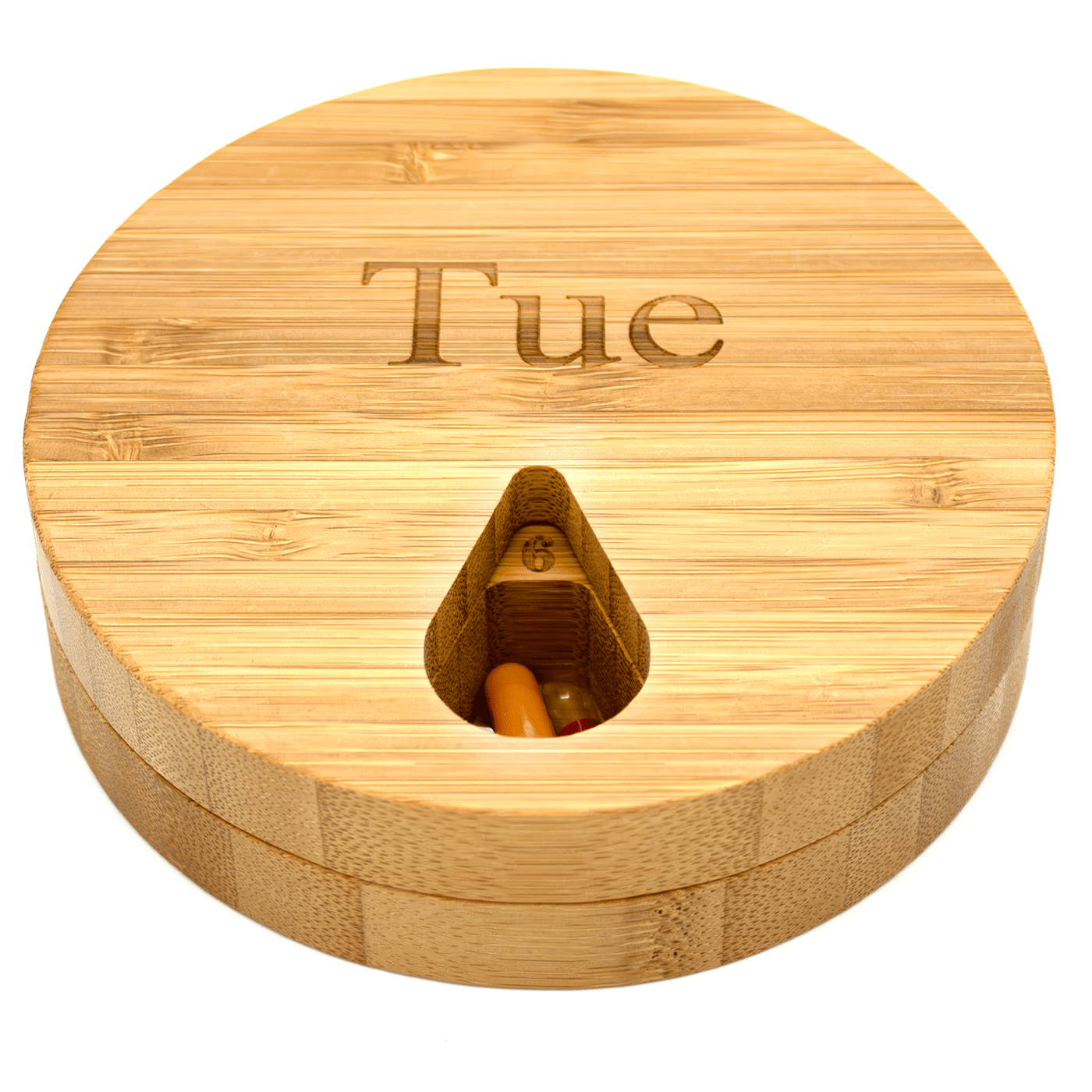 Bamboo 7 Times a Day x 7 Day Weekly Pill Organizer