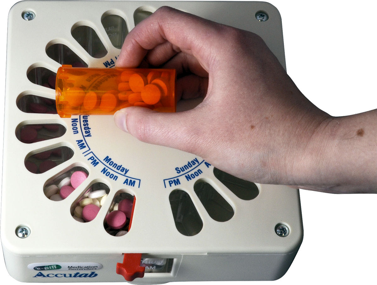 Pill Dispenser - Accutab - Weekly - Up to 3 Times Per Day - Large ...