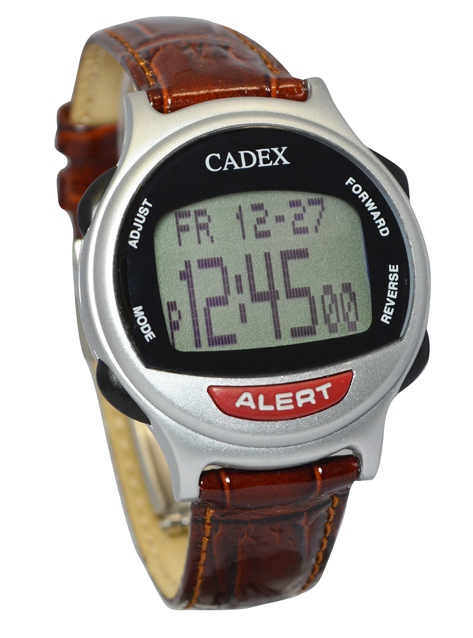 e-pill CADEX 12 Alarm Watch with Leather Band