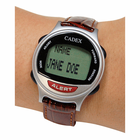 e-pill CADEX 12 Alarm Watch with Leather Band