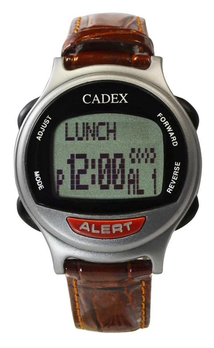 e-pill CADEX 12 Alarm Watch with Leather Band