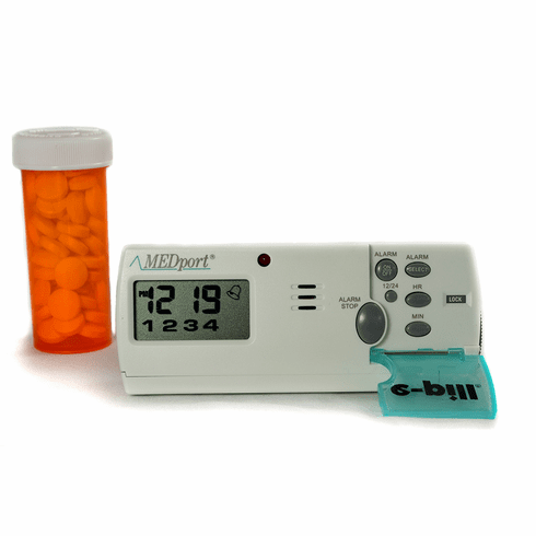 e-pill | MedGlider Daily Pillbox | Timer w/ Talking Reminder