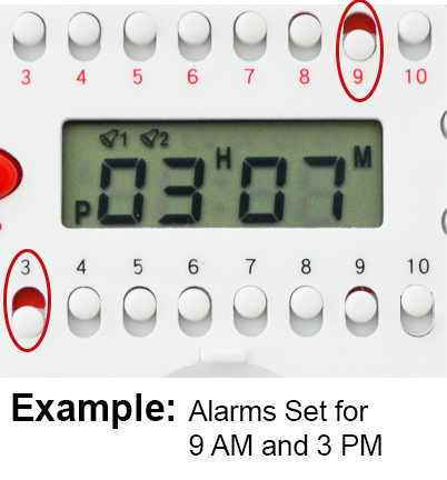 6 Alarm Pocket Medication Reminder