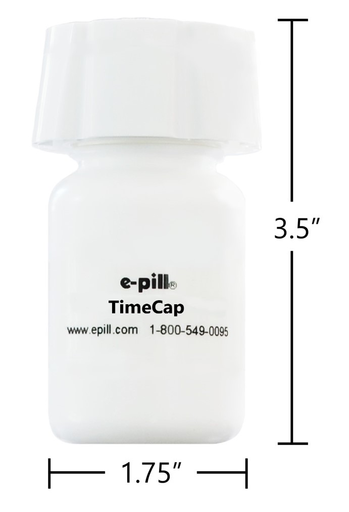 TimeCap & Pill Bottle Last Opened Time Stamp with Reminder