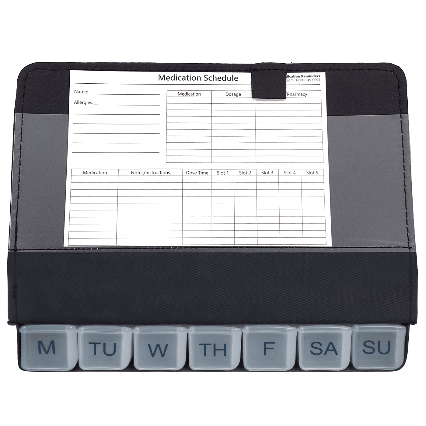 Pill Organizer with Reminder 7 Day x 5 Compartments per Day