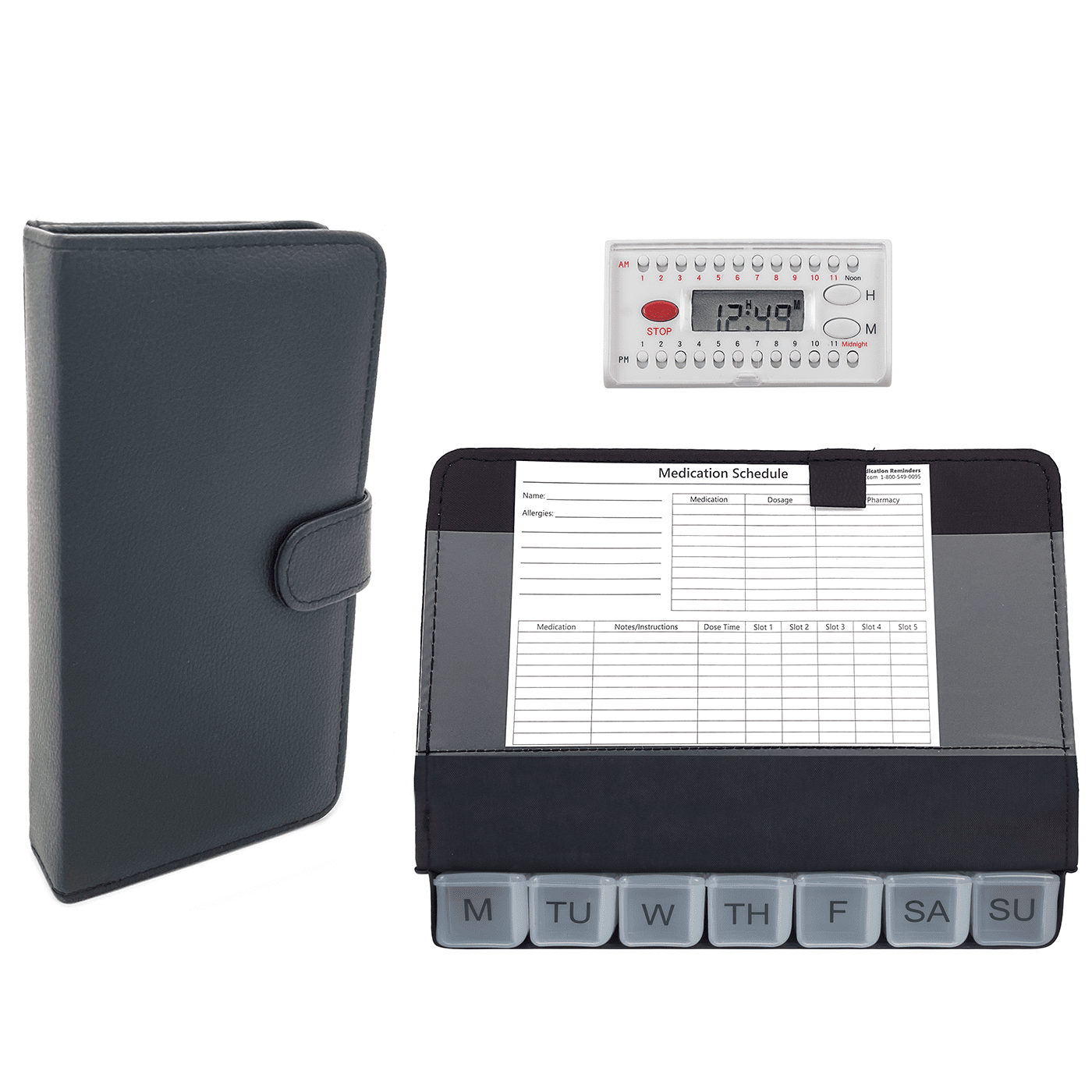 Pill Organizer with Reminder 7 Day x 5 Compartments per Day