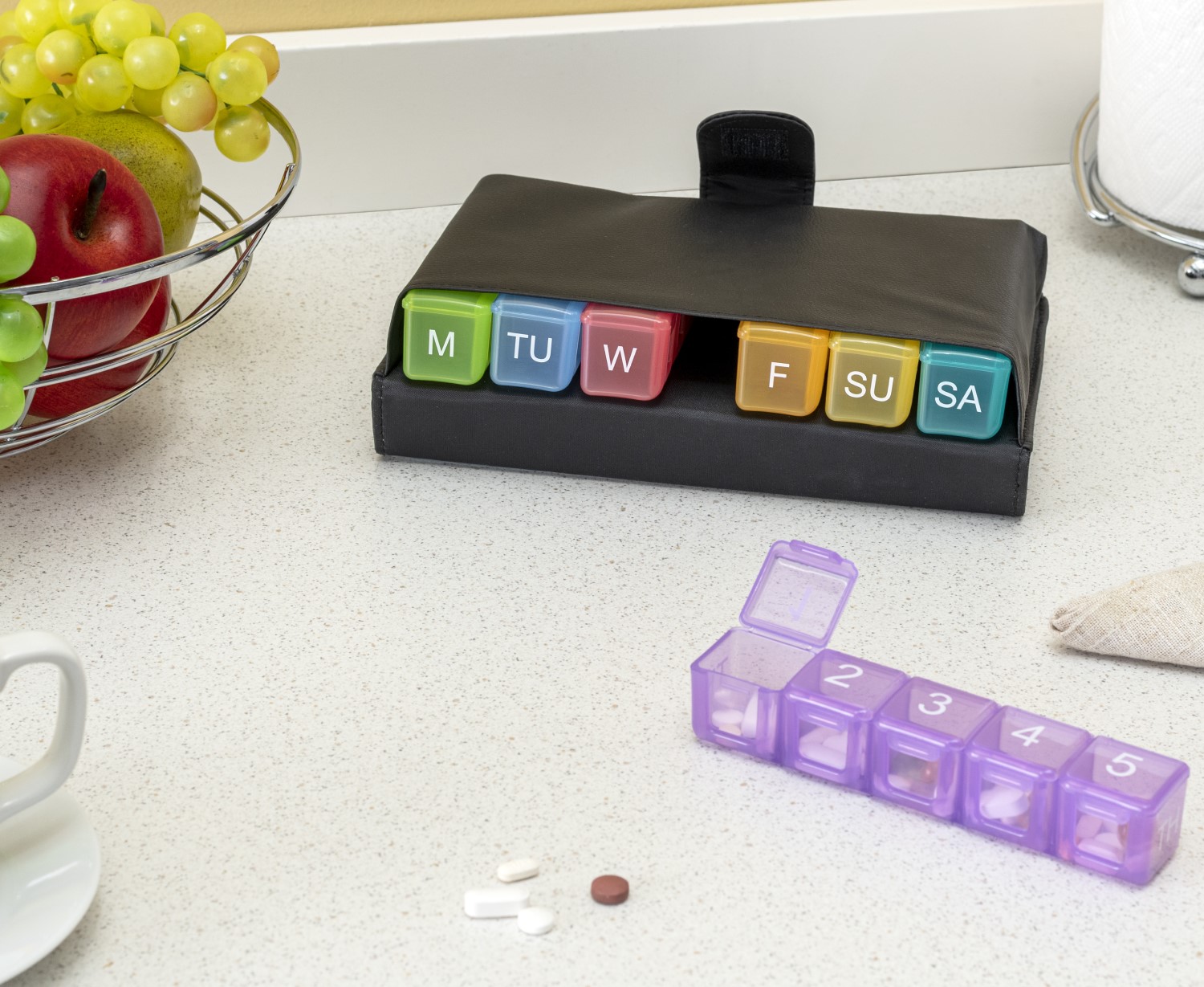 5 Times a Day x 7 Day Large Pill Organizer