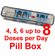 Small Adjustable Multi-Dose Pill Organizer