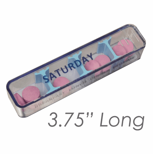 Small Adjustable Multi-Dose Pill Organizer
