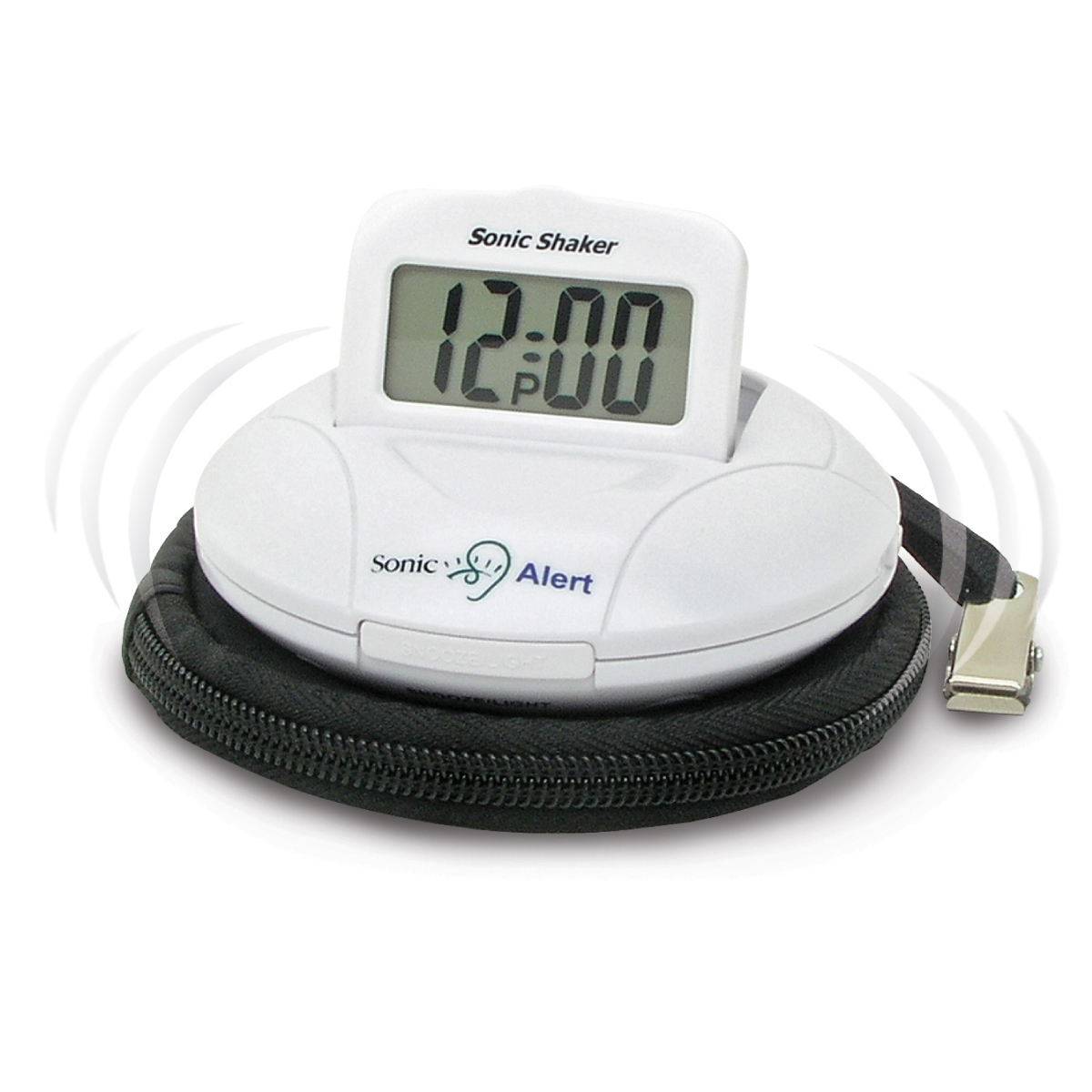 Sonic Shaker - Vibrating Portable Alarm Clock with One Daily Alarm