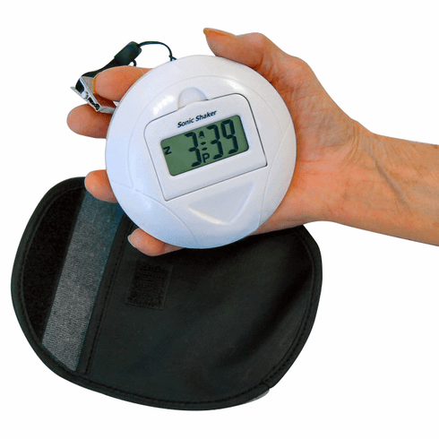 Sonic Shaker - Vibrating Portable Alarm Clock with One Daily Alarm