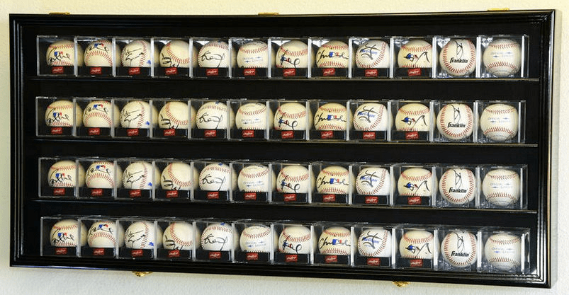 Baseball Display Case for Baseballs Bats Jerseys