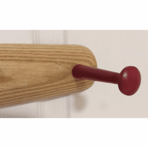 Baseball Bat 5-Peg Clothes Rack CHOOSE YOUR COLORS!