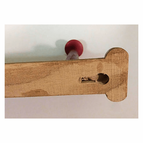 Baseball Bat 5-Peg Clothes Rack CHOOSE YOUR COLORS!