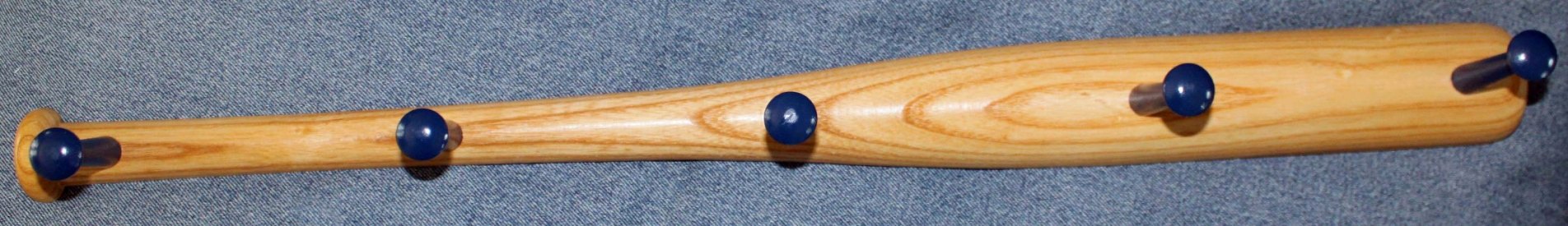 Baseball Bat 5-Peg Clothes Rack CHOOSE YOUR COLORS!