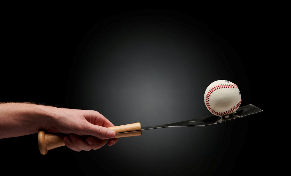 Baseball BBQ Slider Grill Spatula with Bat Handle