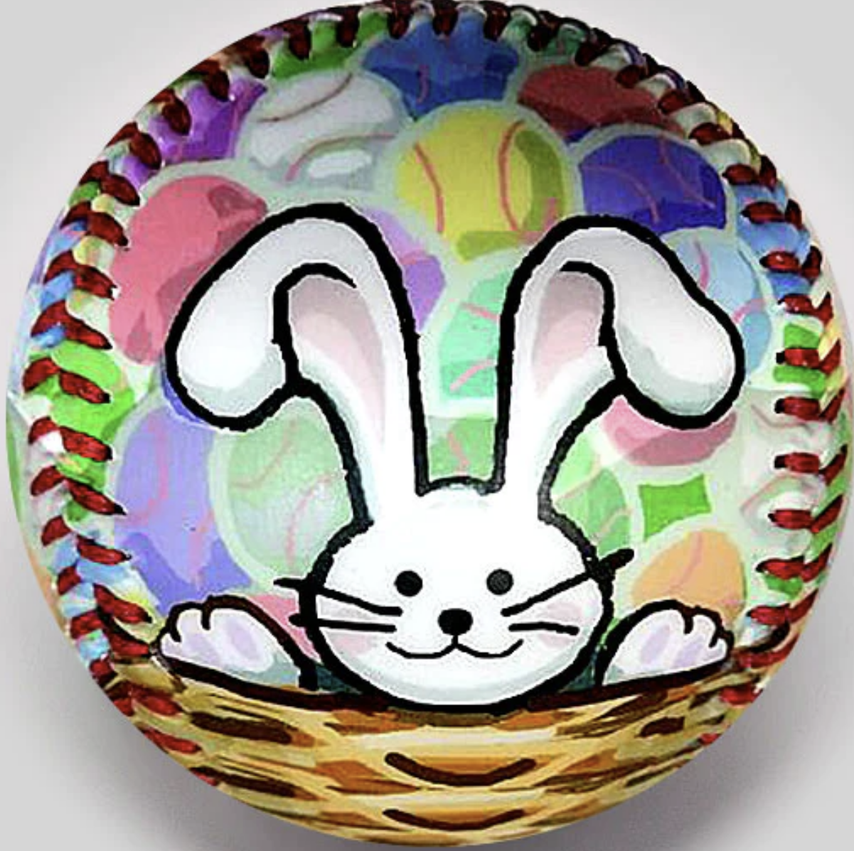 Happy Easter Bunny Gift Baseball ONLY 3 LEFT!