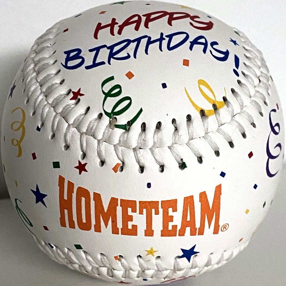 Happy Birthday Confetti Gift Baseball