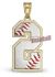 1-Digit Baseball Number Pendant GOLD or SILVER