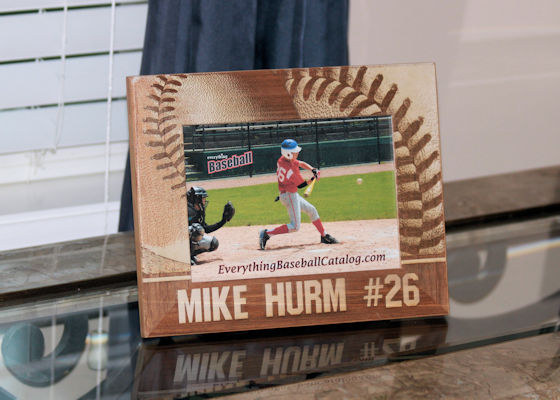 Name and Number Personalized Baseball Photo Frame 3 SIZES!