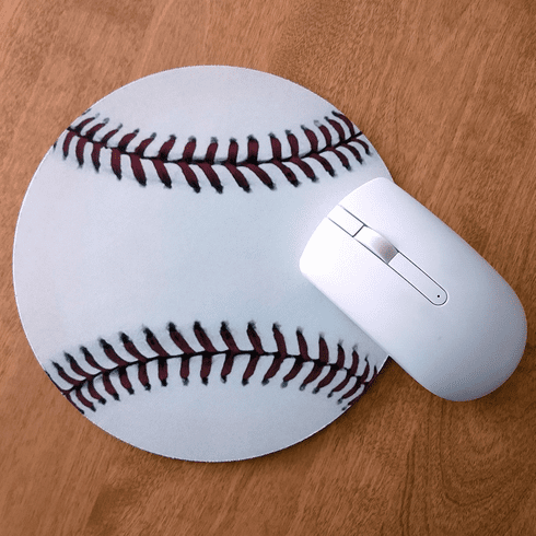 Baseball Shaped Mousepad CRAZY 8 SPECIAL!