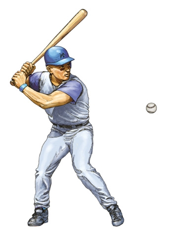 Blue Batter Peel & Stick Wall Decor