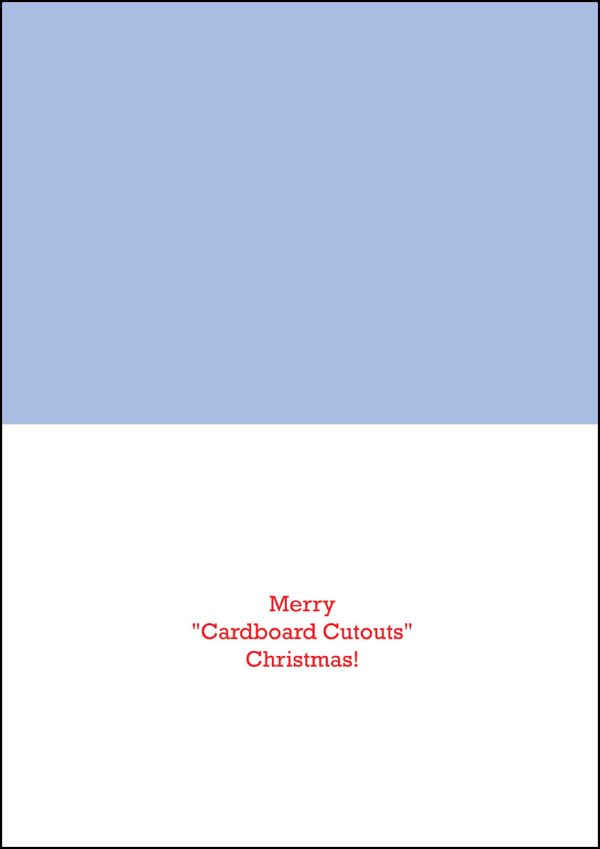 Cardboard Cutouts Sports Christmas Cards LESS THAN 6 PACKS LEFT!