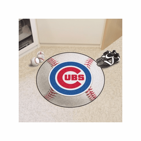 Chicago Cubs MLB 27" Round Baseball Rugs 6 DESIGN OPTIONS!