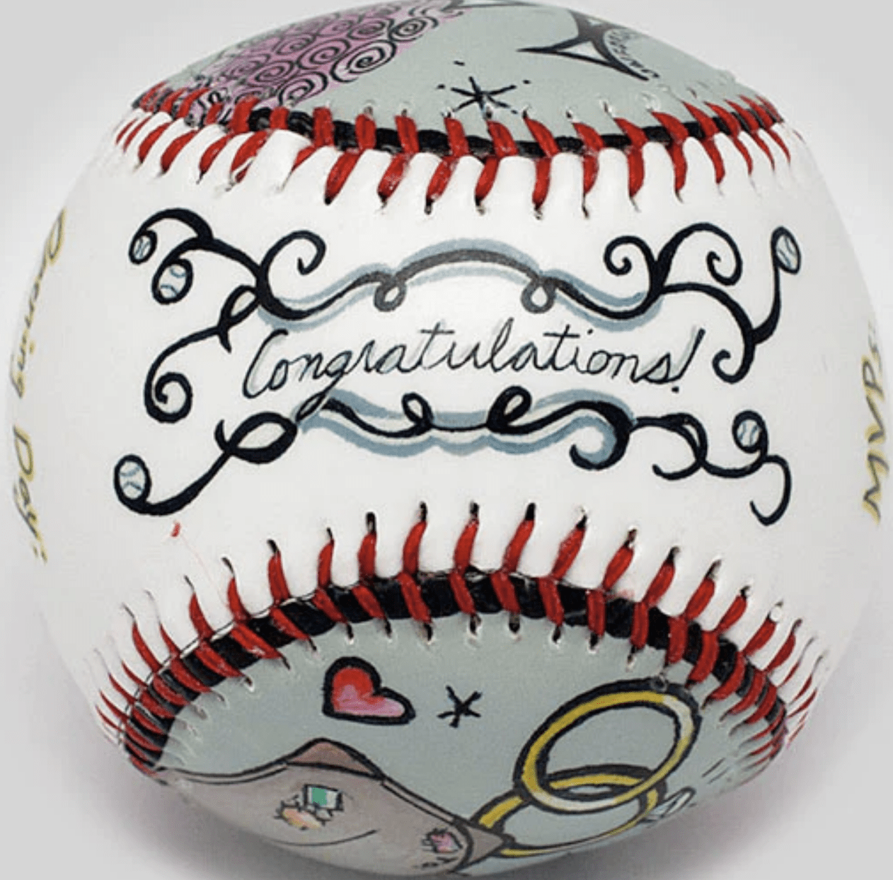 Congratulations Wedding Gift Baseball ONLY 2 LEFT!