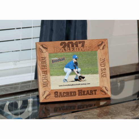 Four Baseballs Personalized Photo Frame 3 SIZES!