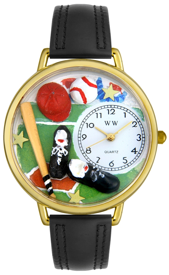 Fun Baseball Watch Gold or Silver