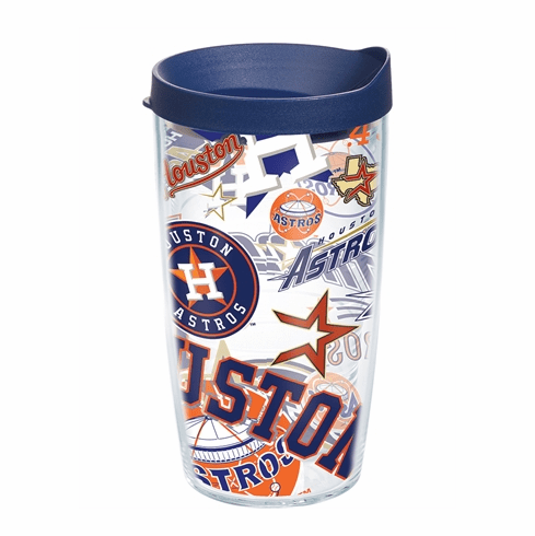 Houston Astros All Over Wrap Set of Cups with Lids by Tervis