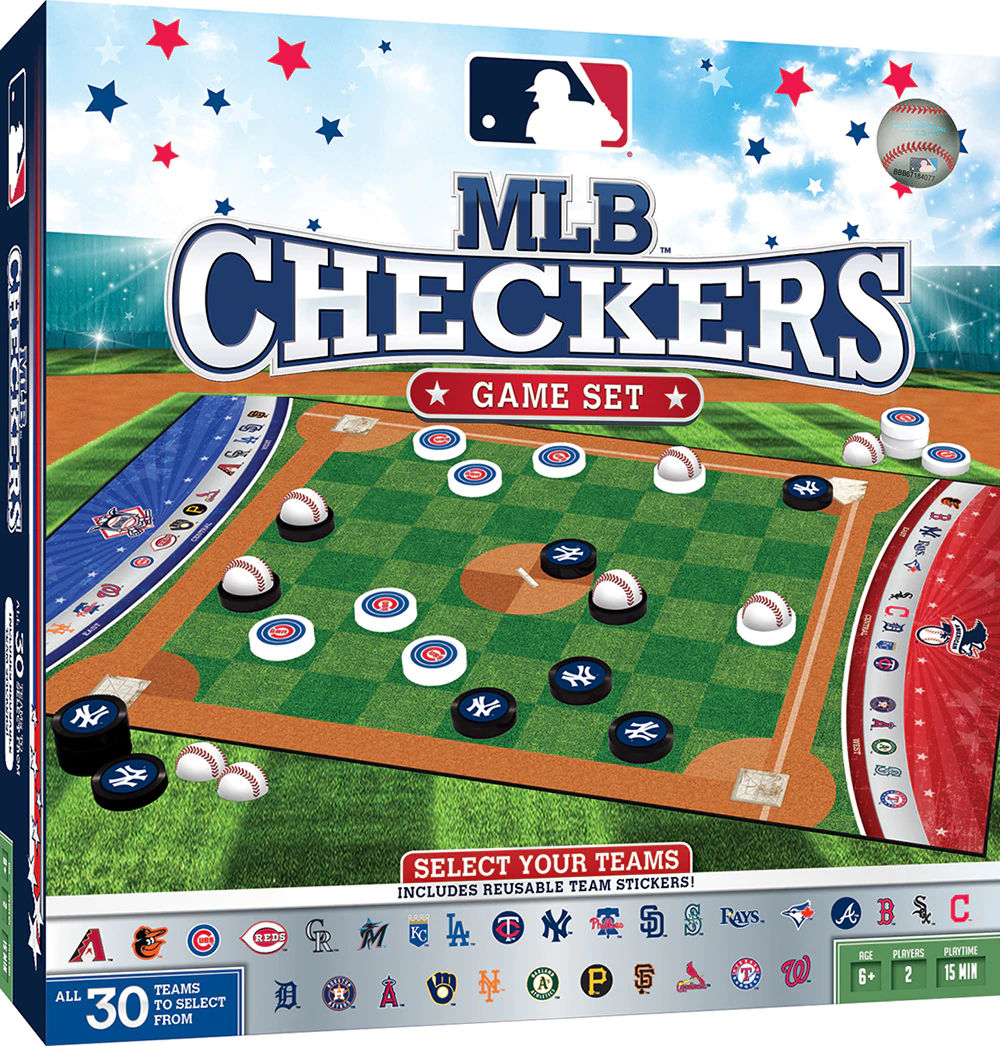 MLB Baseball Checkers Game Set BACK IN STOCK!