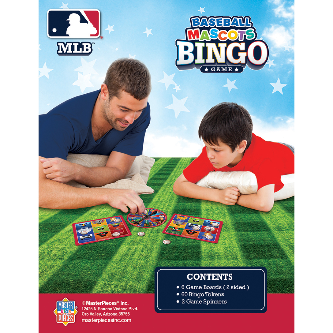 MLB League Baseball Mascots Bingo Game Set