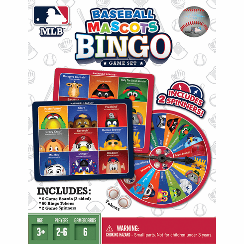 MLB League Baseball Mascots Bingo Game Set