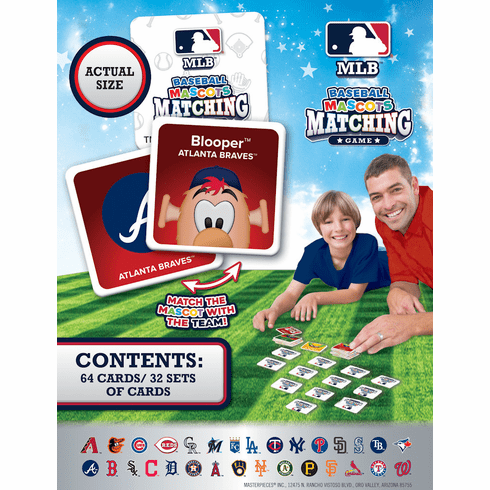 MLB League Baseball Mascots Matching Game Set