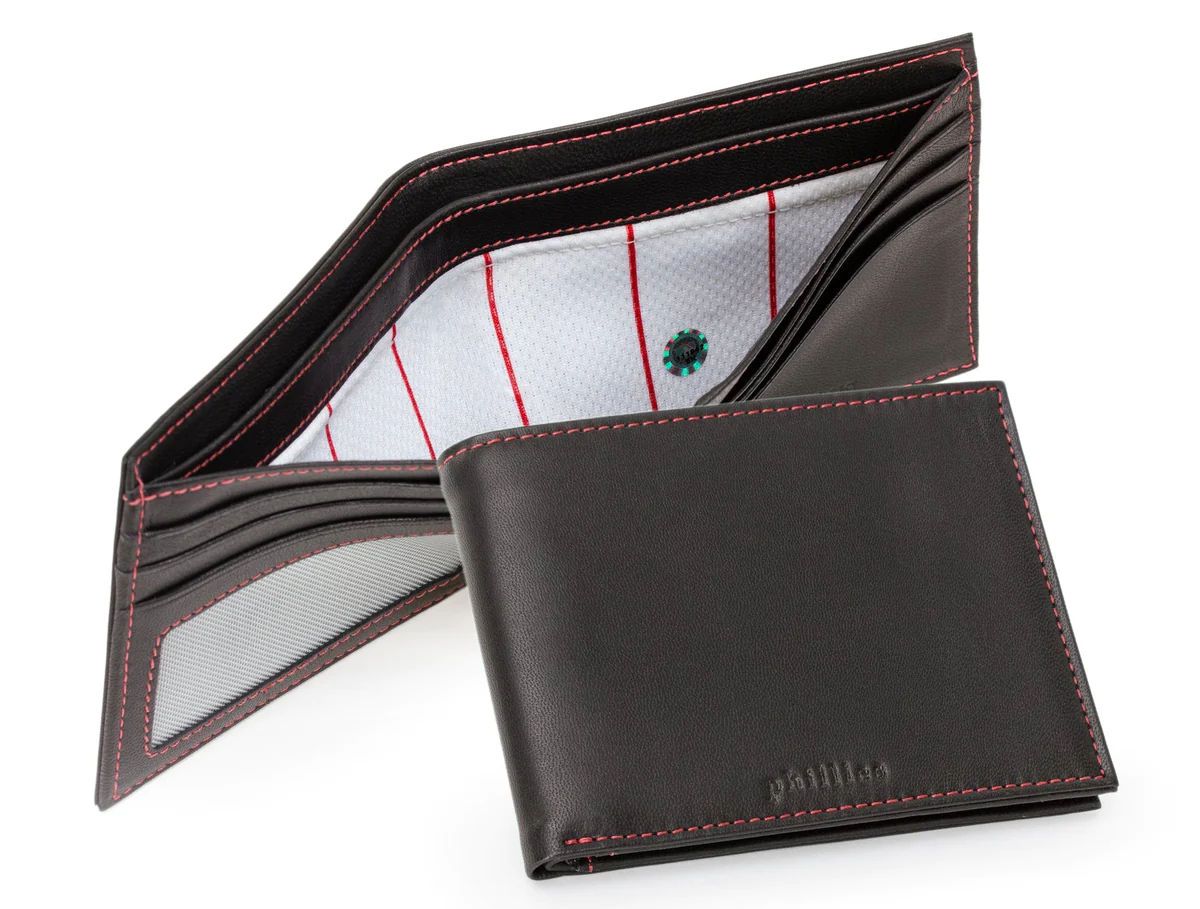 MLB Team Game Used Baseball Uniform Leather Wallets