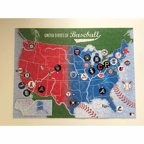 MLB USA Baseball Map 500 Piece Jigsaw Puzzle