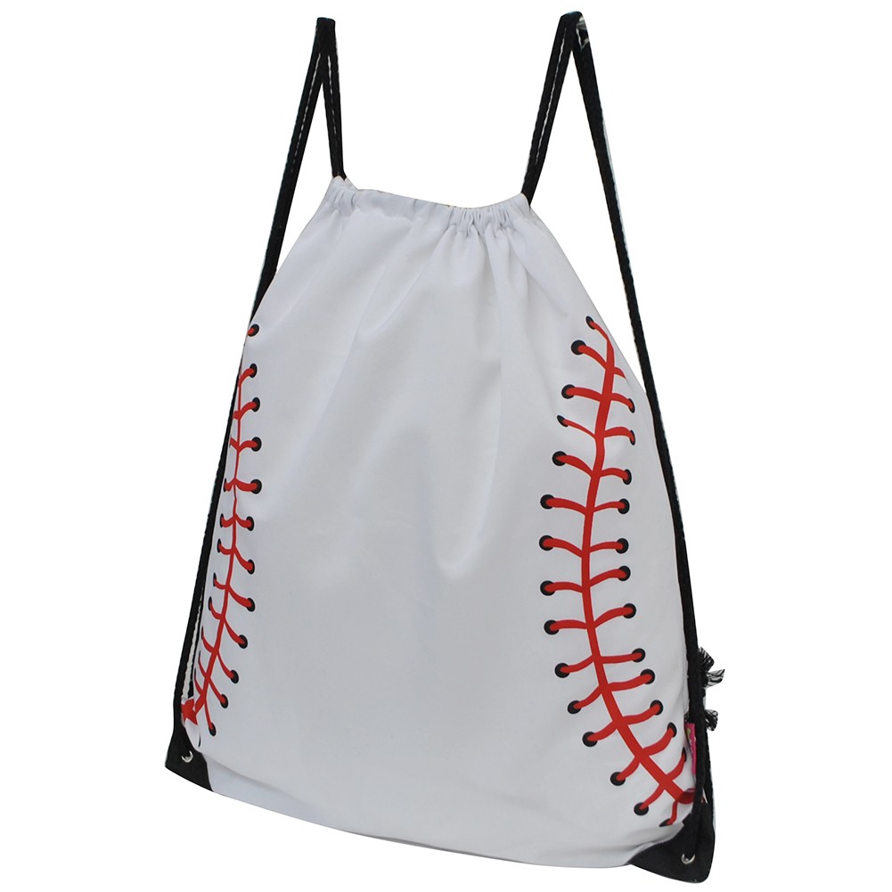 NGIL White Baseball Drawstring Bag LESS THAN 12 LEFT!