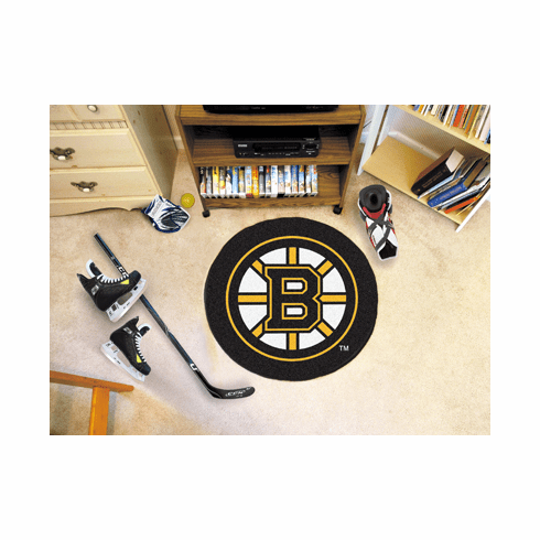 NHL Team Logo 27inch Round Hockey Puck Rugs