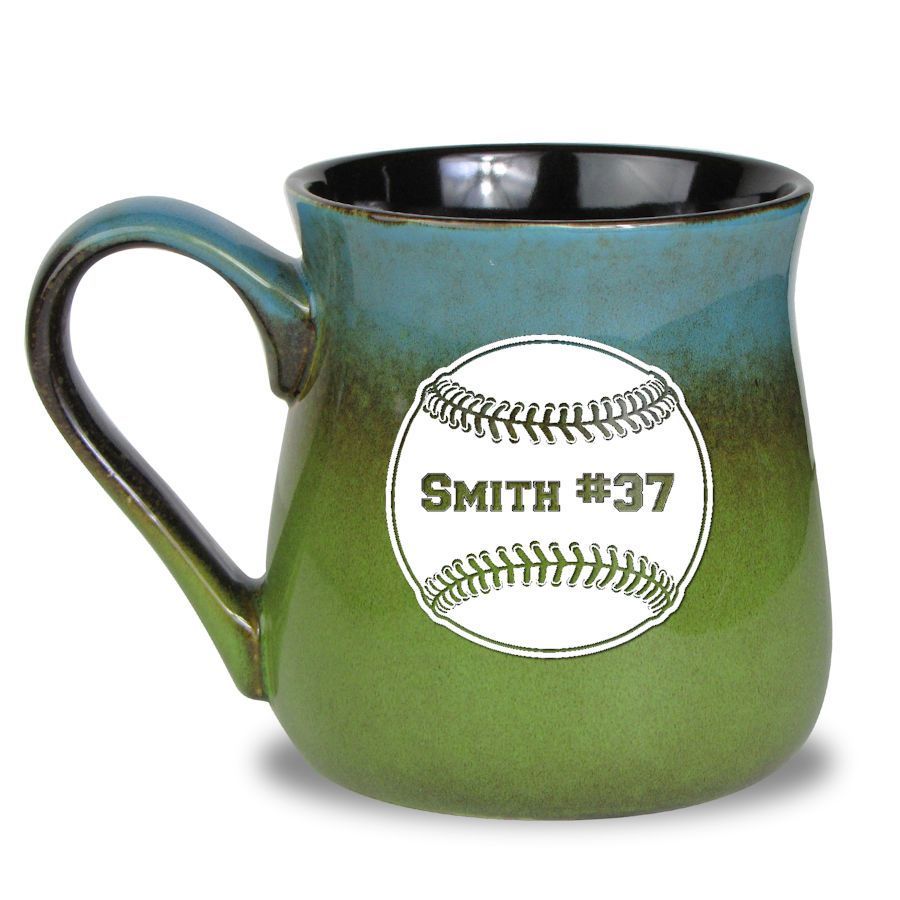Personalized Baseball 26oz Rustic Tavern Coffee Mug